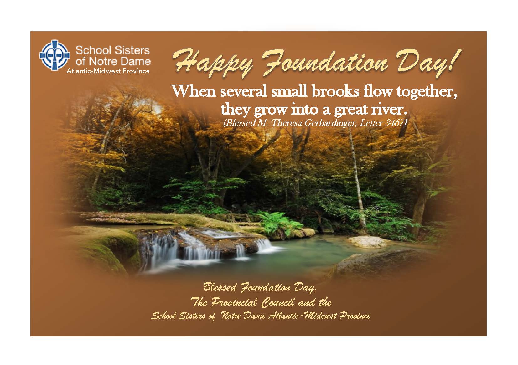 Foundation Day 2021 - School Sisters of Notre Dame